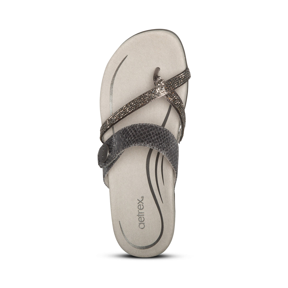 Aetrex Women's Izzy Adjustable Slide Sandals